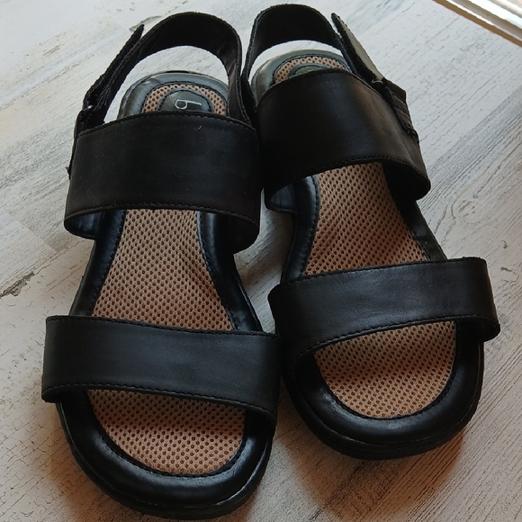 boc | Shoes | Boc Black Sandals Minimalist Comfort | Poshmark